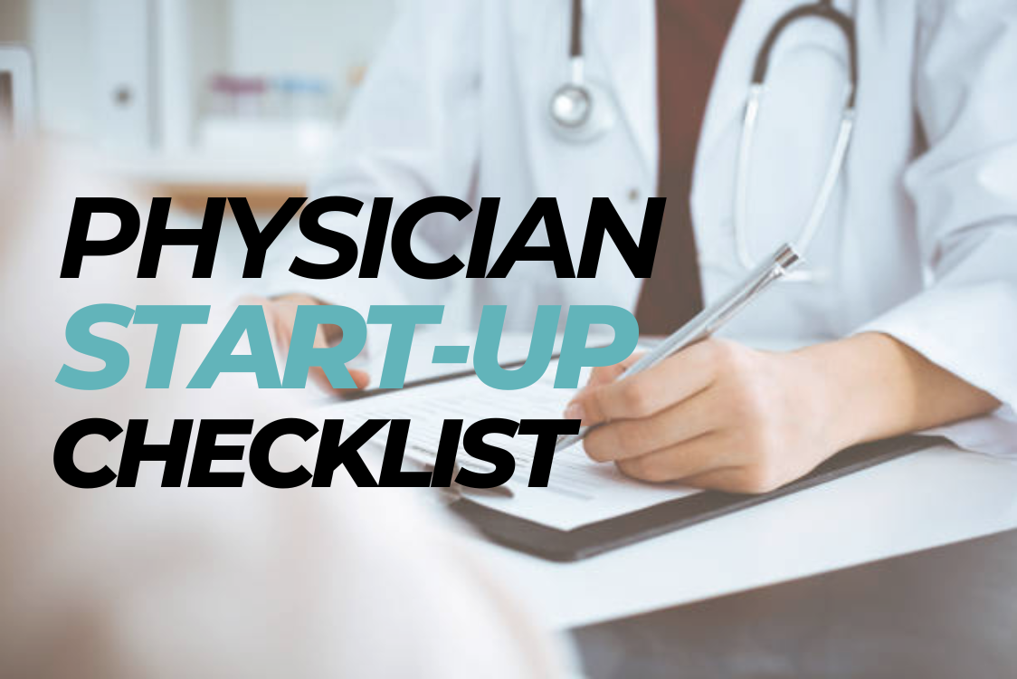 Startup Checklist – Business Savvy Physician